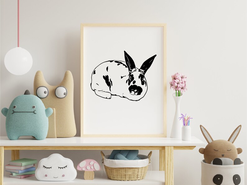 Mini Rex Rabbit Instant Digital Downloadable File for Silhouette ...