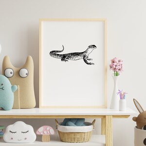 Goanna Instant Digital Downloadable File for Silhouette,clipart,vector ...