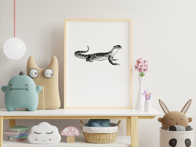 Goanna Instant Digital Downloadable File for Silhouette,clipart,vector ...