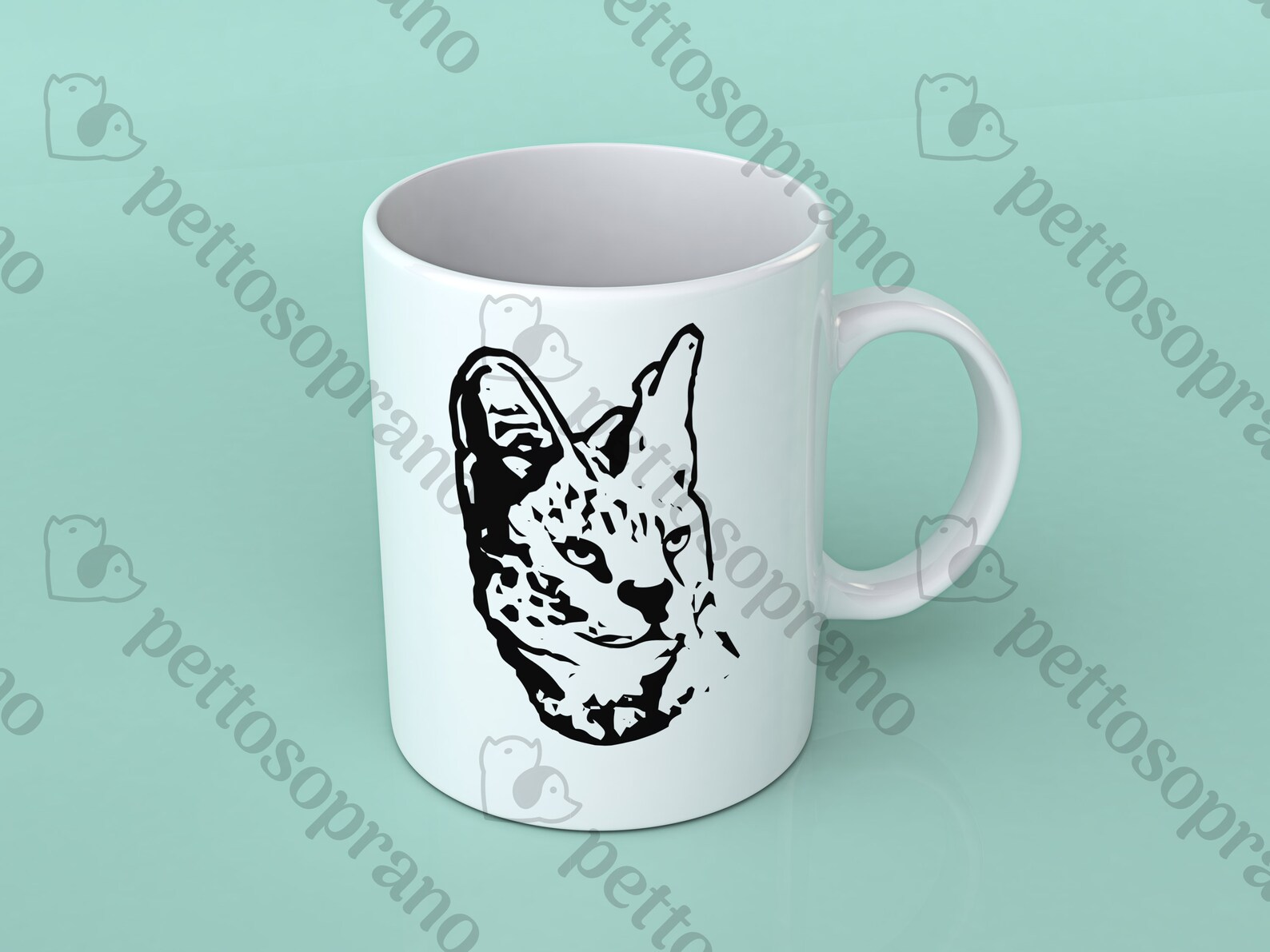 Serval Cat Instant Digital Downloadable File for - Etsy