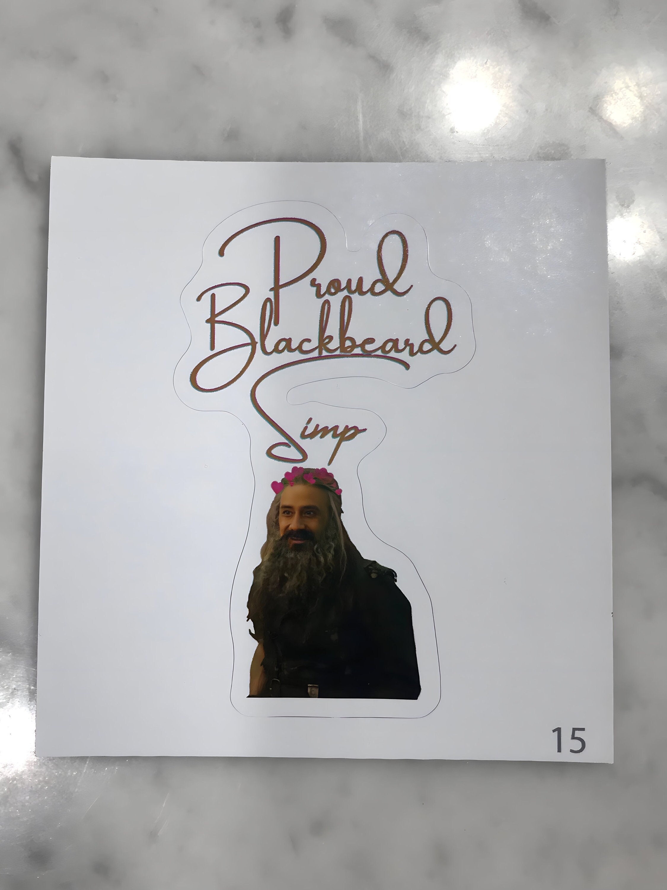 Proud Blackbeard Simp Sticker - Etsy