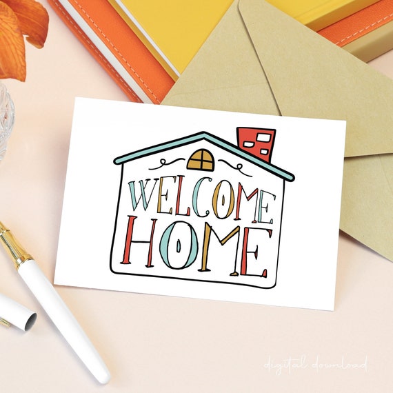 Welcome Home Card Realtor Welcome Home Card New Home - Etsy