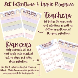 Dance Teacher Planner Bundle | Choreography Planning, Dance Studio ...