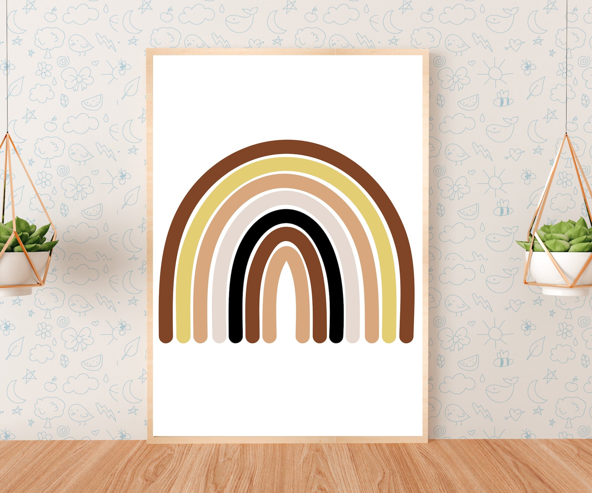 Let's Be Human Kind Rainbow Digital Wall Art Download Back to School ...