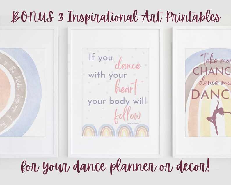 Dance Teacher Planner Bundle | Choreography Planning, Dance Studio ...
