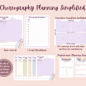 Dance Teacher Planner Bundle | Choreography Planning, Dance Studio ...