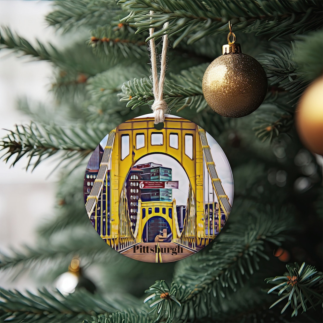 Pittsburgh Ornament, Christmas Ornament, Pittsburgh Gift, Christmas ...