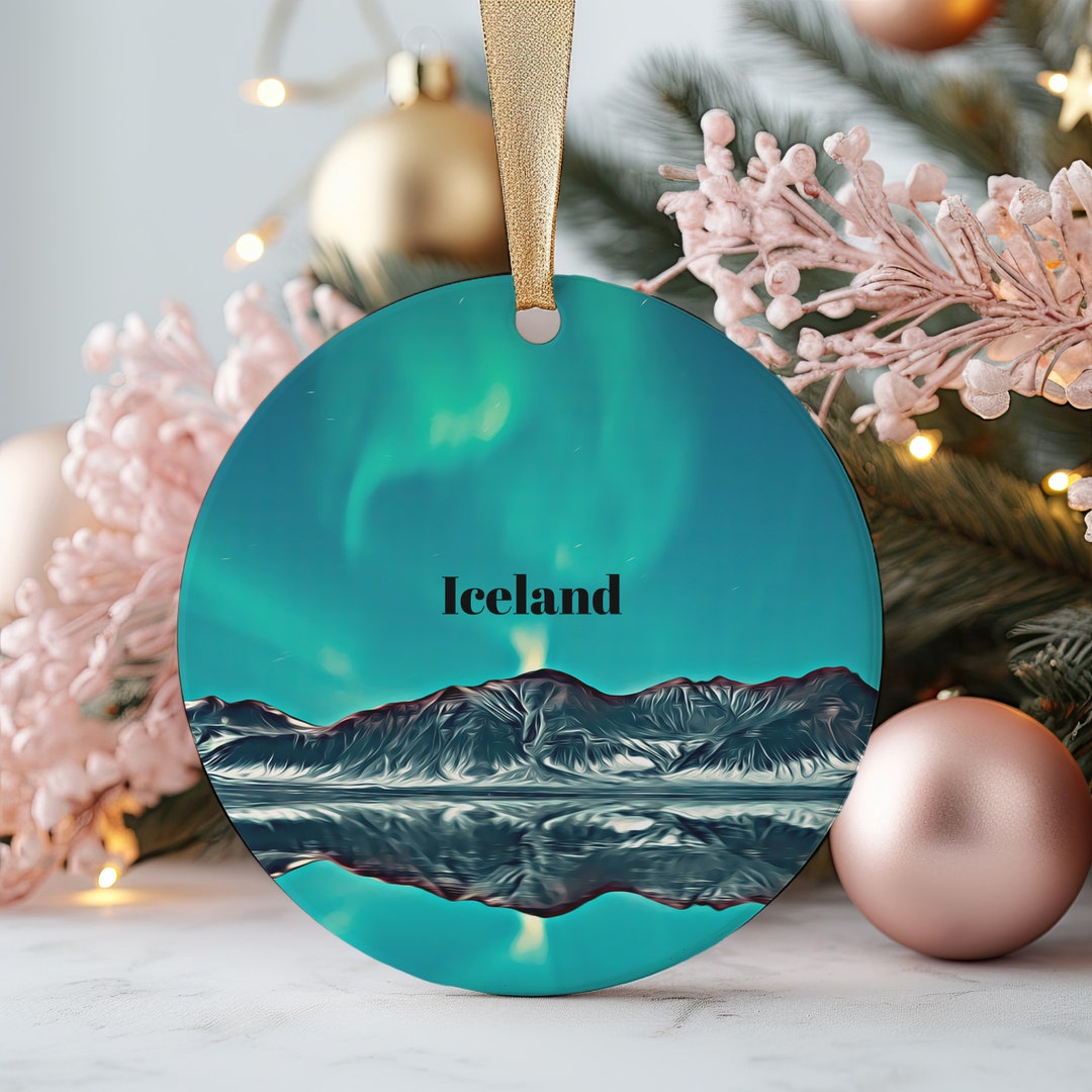 Iceland Ornament, Christmas Ornament, Iceland Gift, Christmas Gift ...