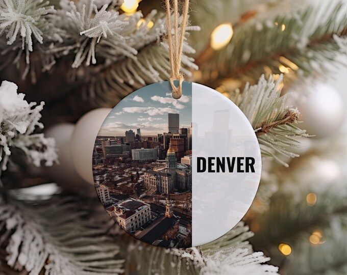 Denver Map Ornament - Etsy