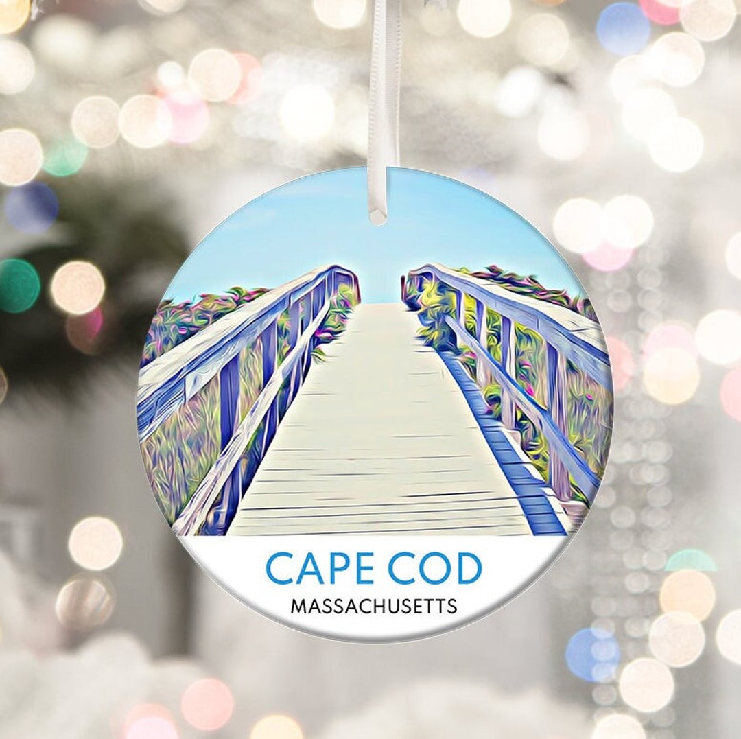 Cape Cod Ornament, Christmas Gift, Christmas Ornament, Cape Cod Gift, Cape Cod Christmas, Tree ...
