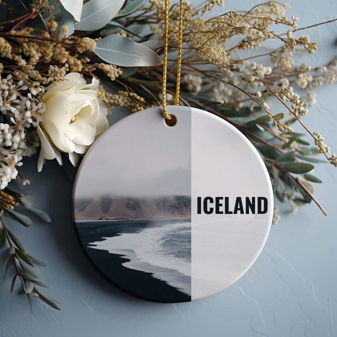 Iceland Ornament, Christmas Ornament, Iceland Gift, Christmas Gift ...