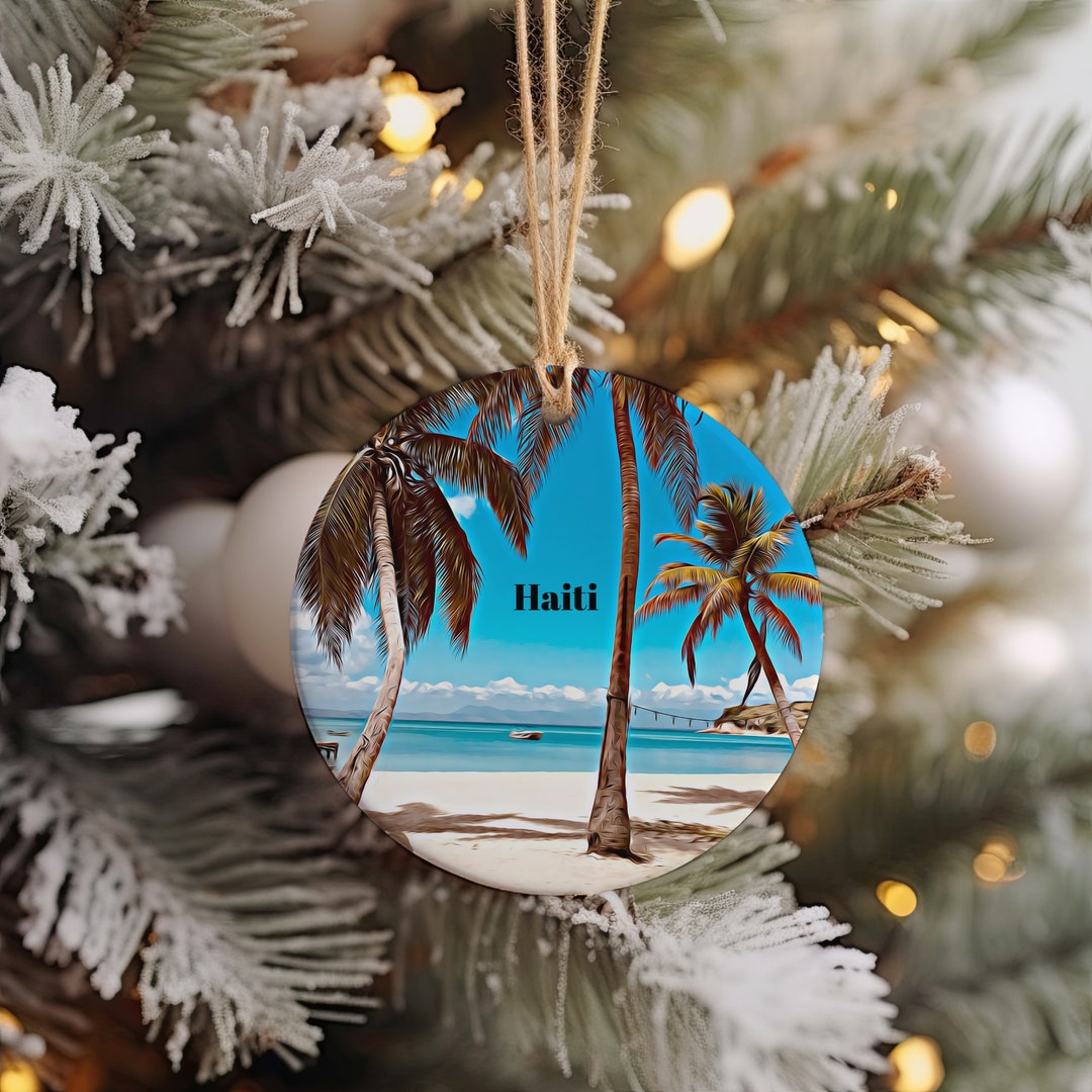 Haiti Ornament, Christmas Ornament, Haiti Gift, Christmas Gift ...