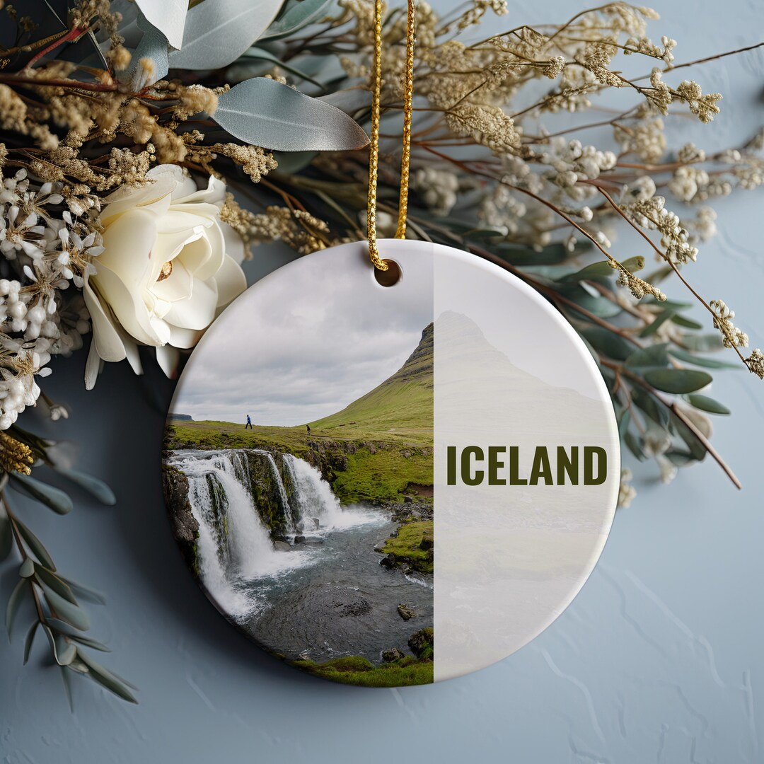 Iceland Ornament, Christmas Ornament, Iceland Gift, Christmas Gift ...