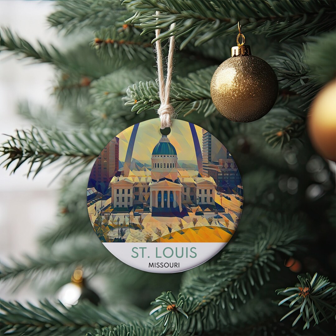 St Louis Ornament, Christmas Ornament, St Louis Gift, Christmas Gift ...