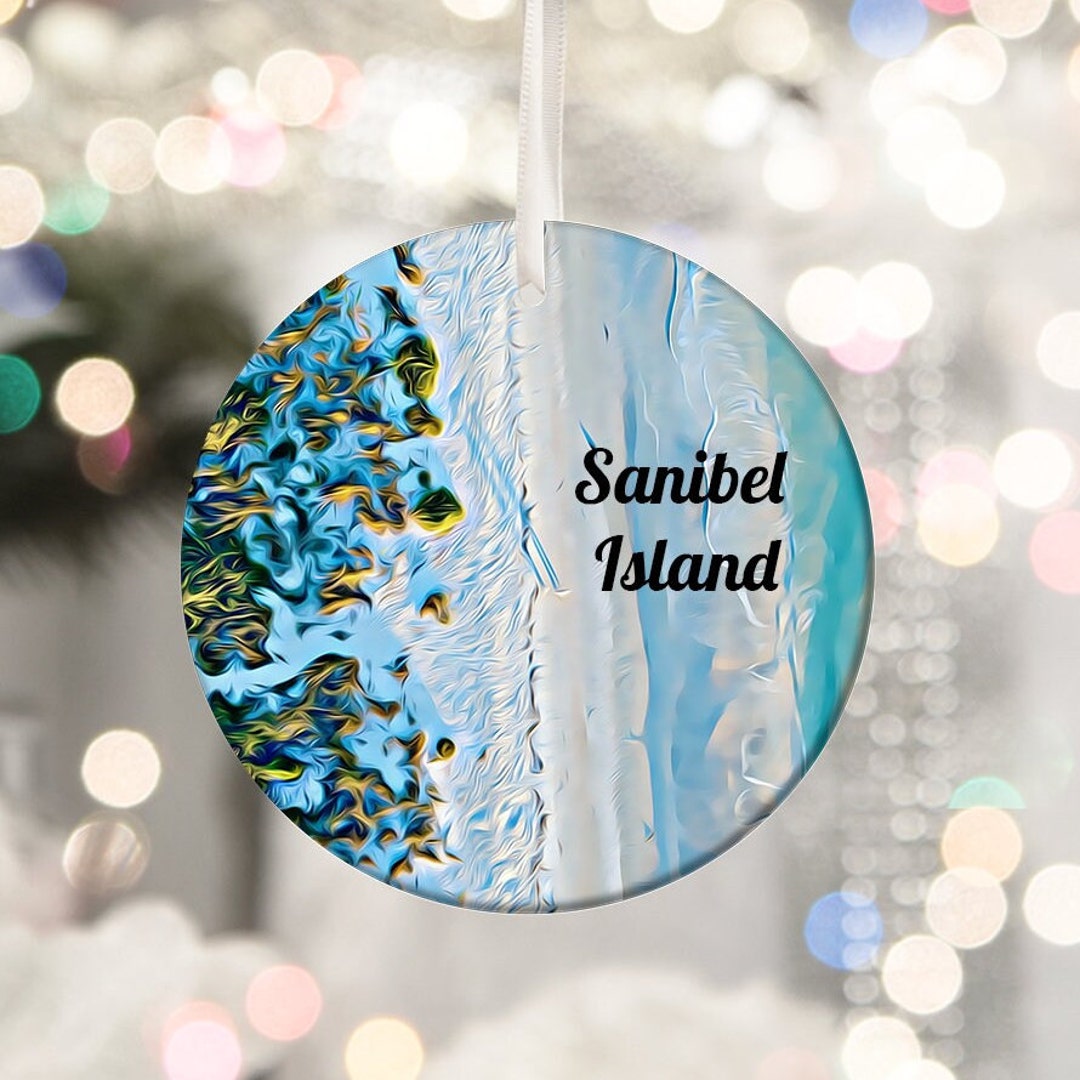 Sanibel Island Ornament, Sanibel Island Christmas, Christmas Ornament ...