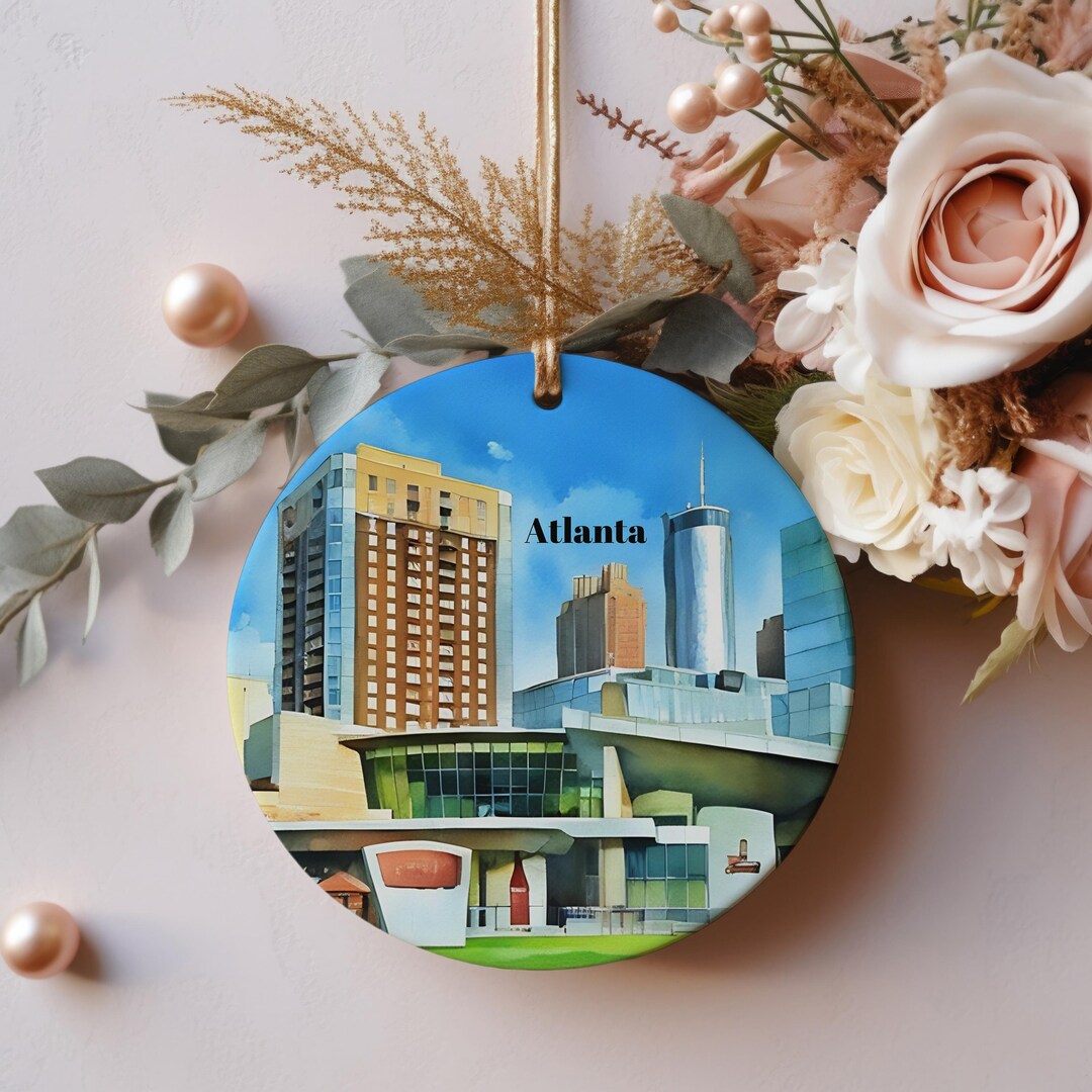 Atlanta Christmas Ornament, Unique Atlanta Christmas Gift, Atlanta ...