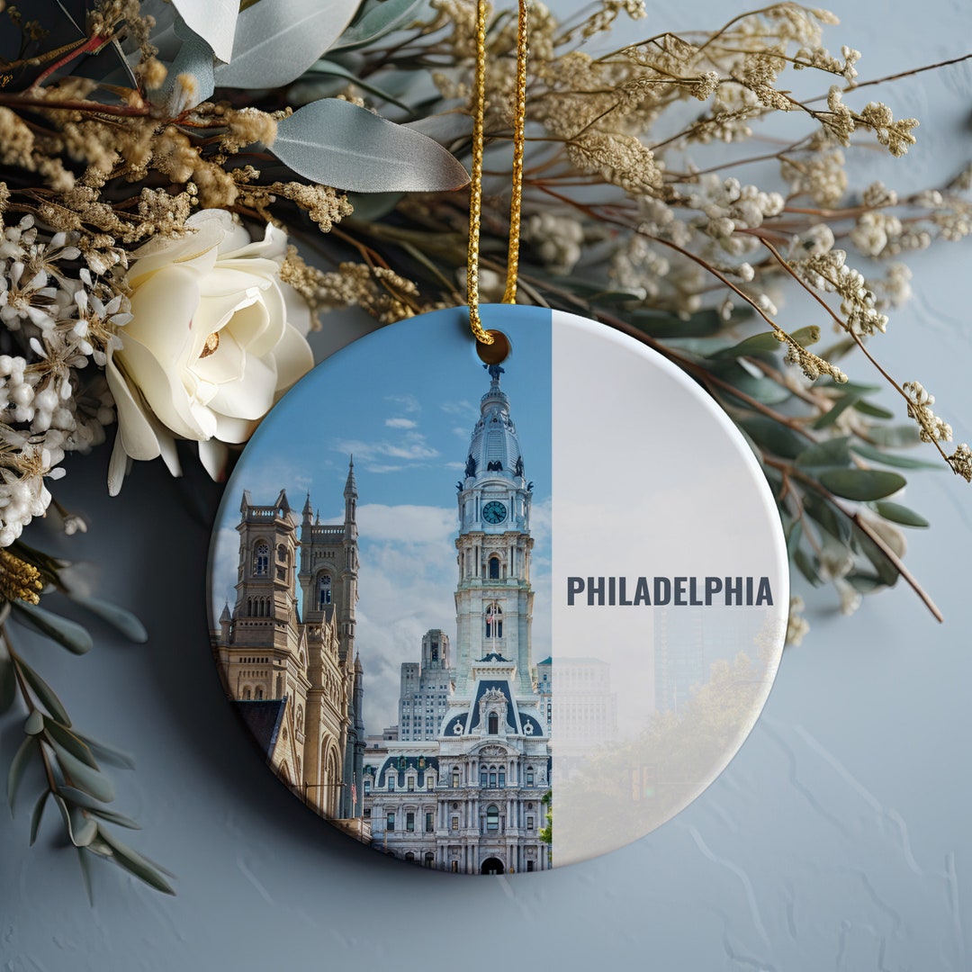 Philadelphia Ornament, Christmas Ornament, Philadelphia Gift, Christmas ...