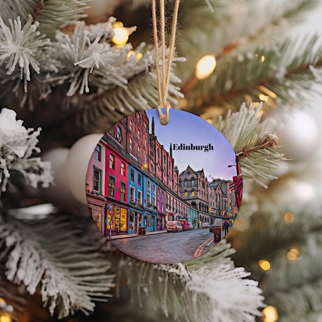 Edinburgh Ornament, Christmas Ornament, Edinburgh Gift, Christmas Gift ...