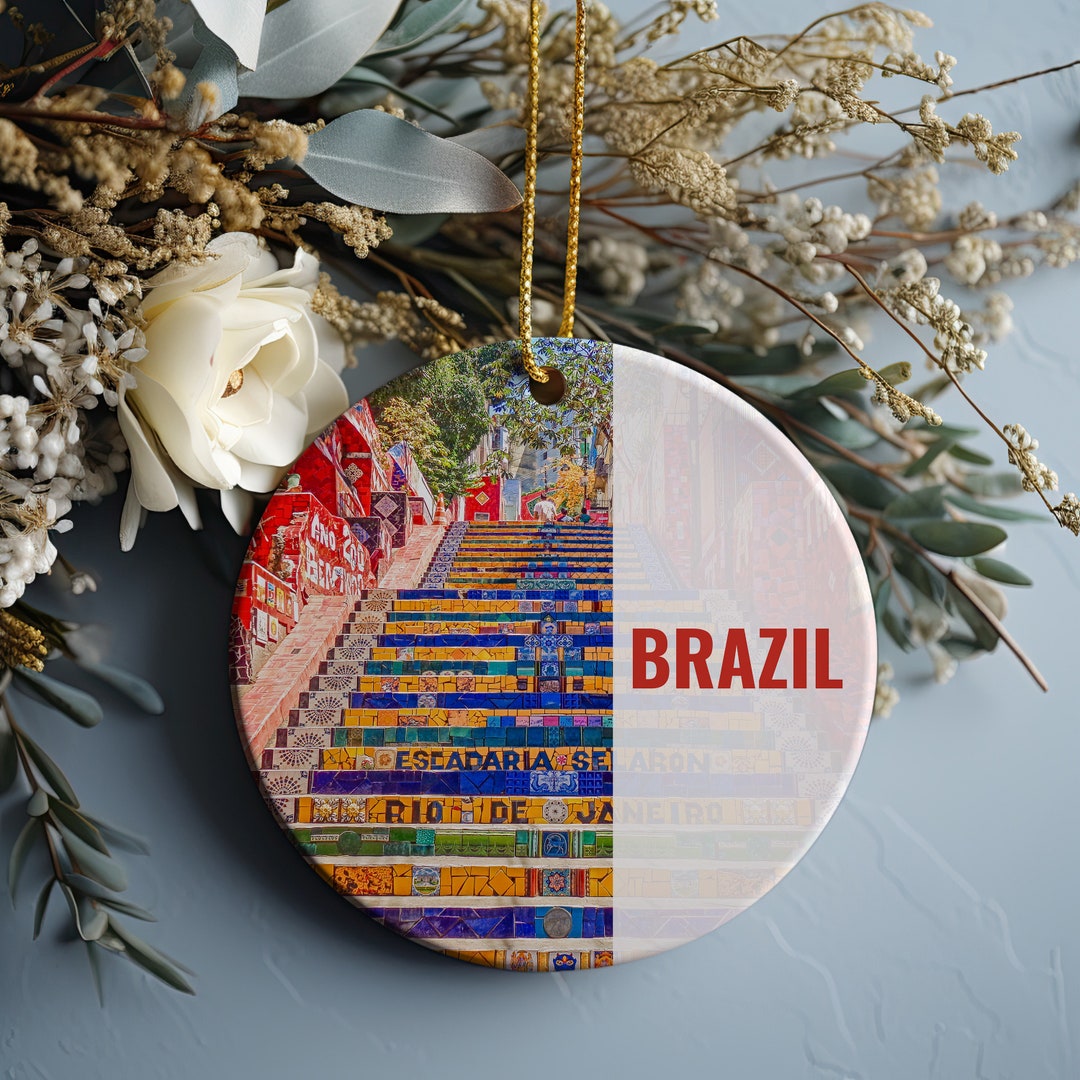 Brazil Christmas Ornament, Christmas Gift, Brazil Gift, Brazil Travel ...