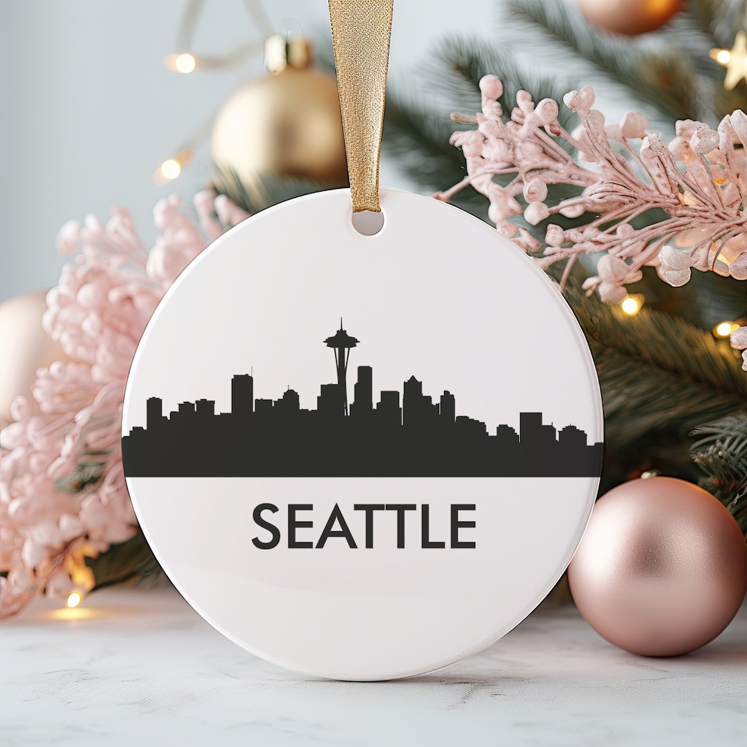 Seattle Christmas Ornament, Christmas Gift, Seattle Gift, Seattle ...