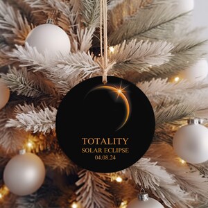Solar Eclipse 2024 Ornament, 2024 Total Eclipse Ornament, Eclipse ...