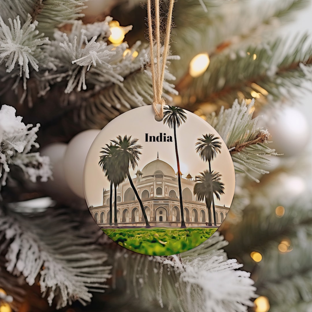India Christmas Ornament, Christmas Gift, India Gift, India Travel ...