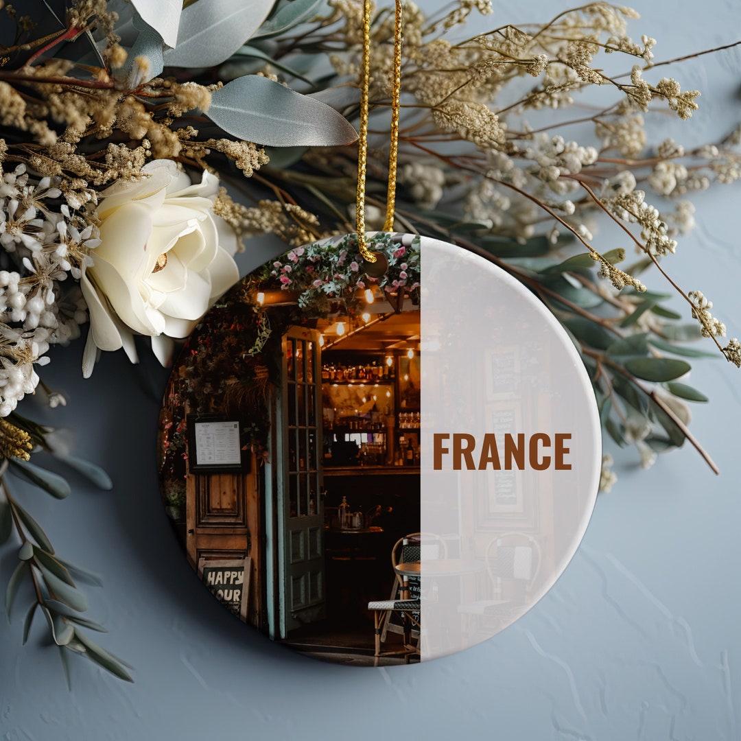 France Christmas Ornament, Christmas Gift, France Gift, France Travel ...