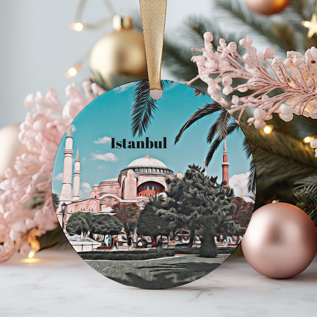 Istanbul Christmas Ornament, Christmas Gift, Istanbul Gift, Istanbul ...