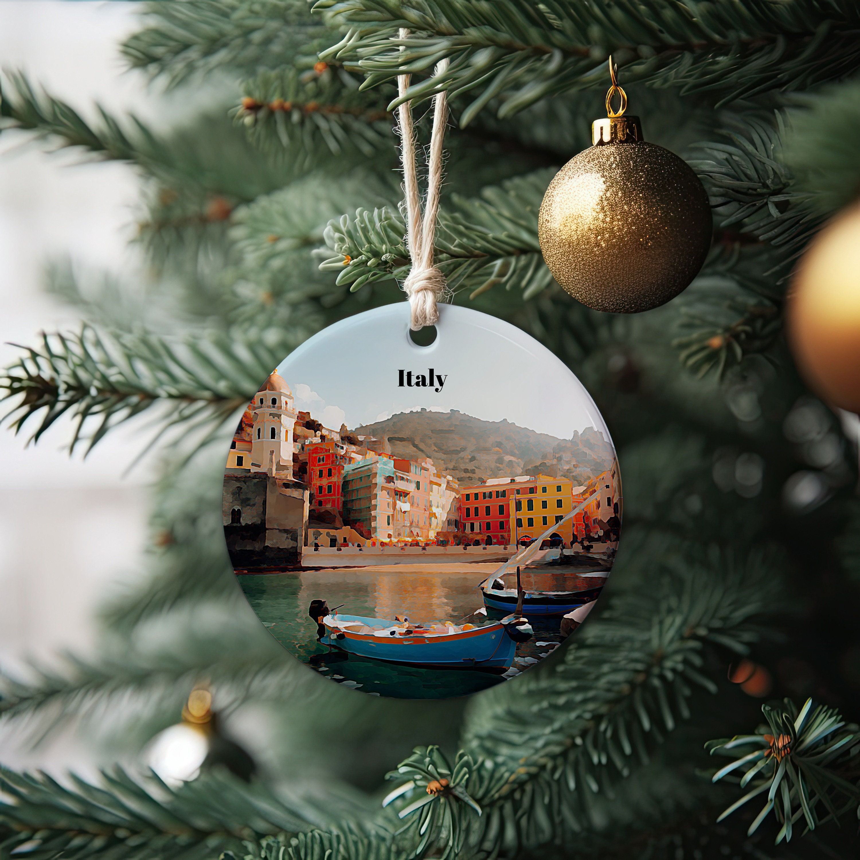 Italy Ornament Christmas Ornament Italy Gift Christmas - Etsy