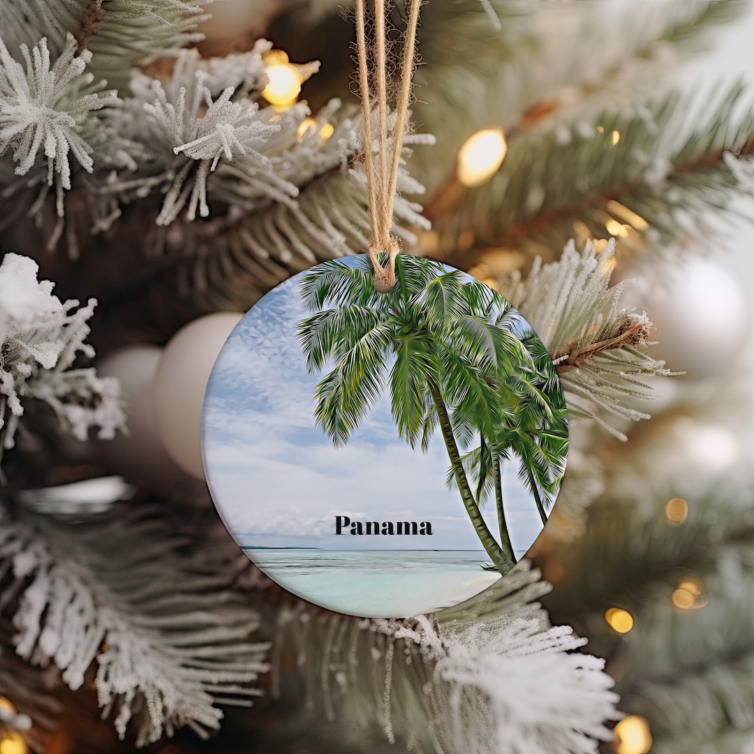 Panama Ornament, Christmas Ornament, Panama Gift, Christmas Gift ...