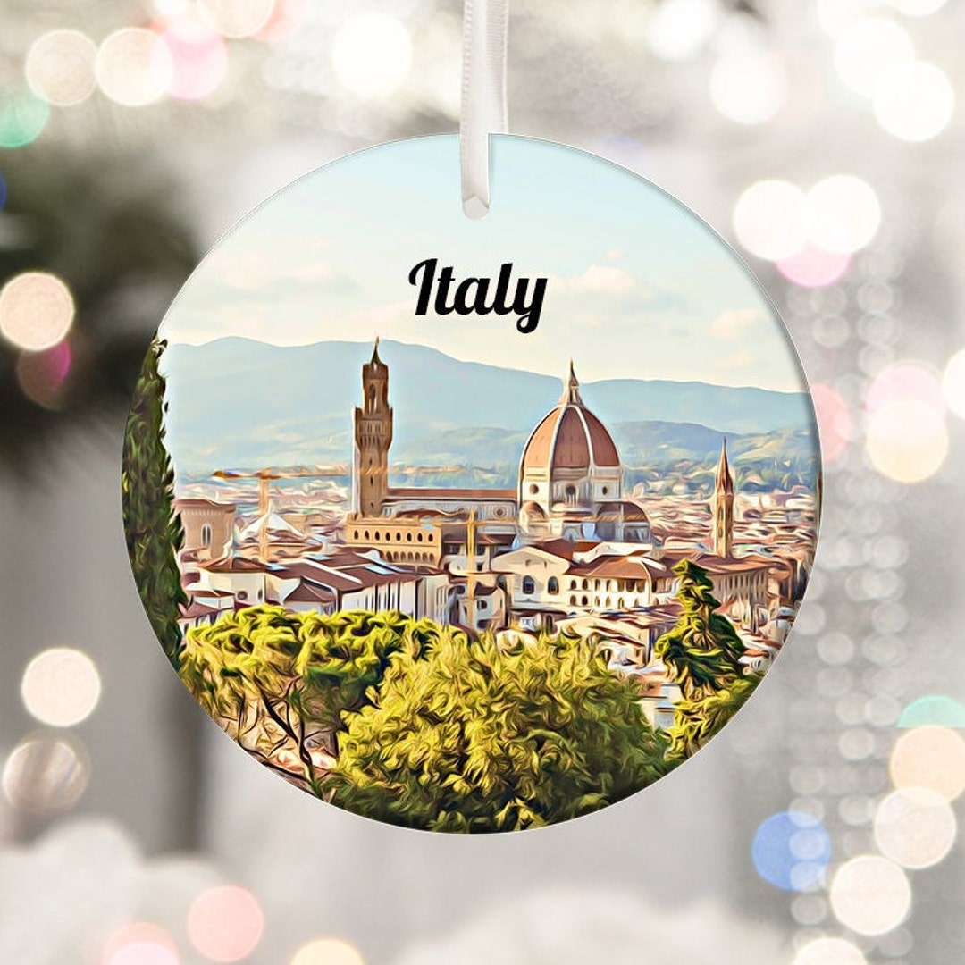 Italy Ornament, Christmas Ornament, Italy Gift, Italy Travel, Tree ...