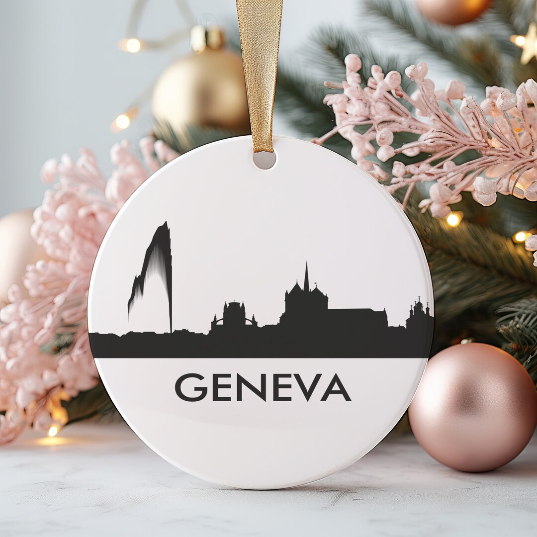 Geneva Christmas Ornament, Christmas Gift, Geneva Gift, Geneva Travel ...