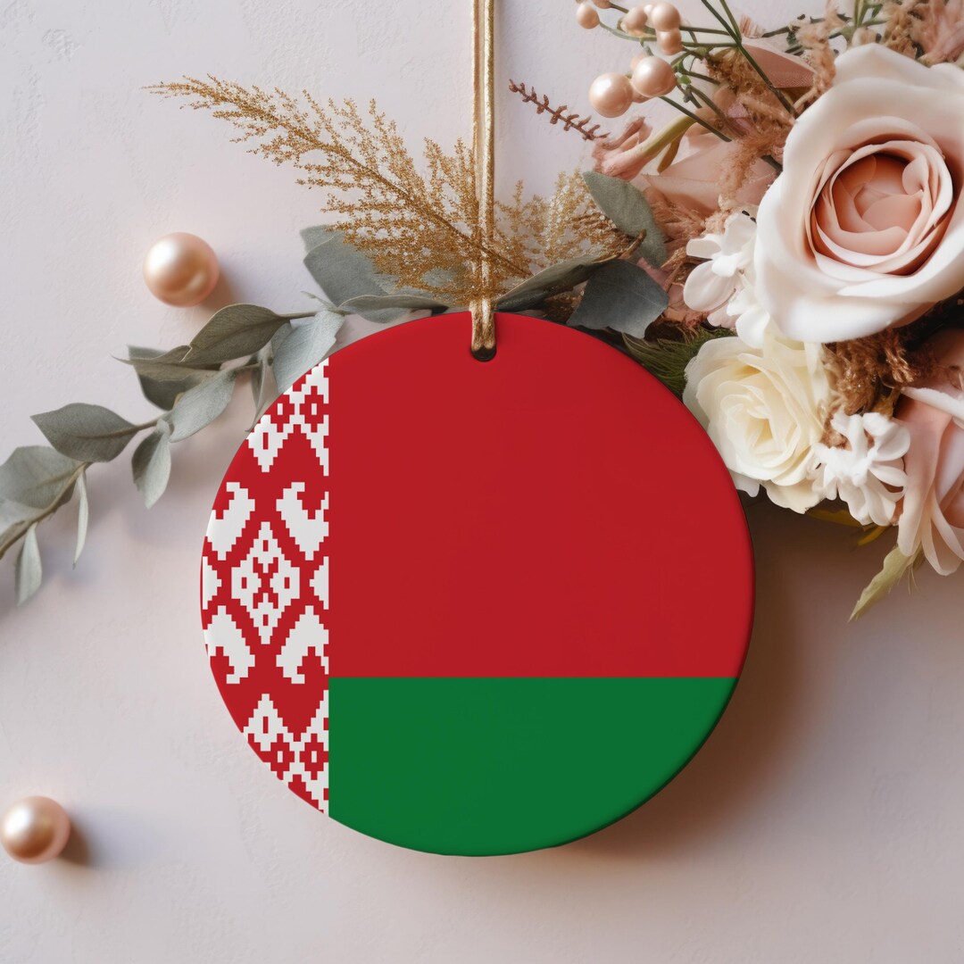 Belarus Christmas Ornament, Unique Belarus Christmas Gift, Belarus ...