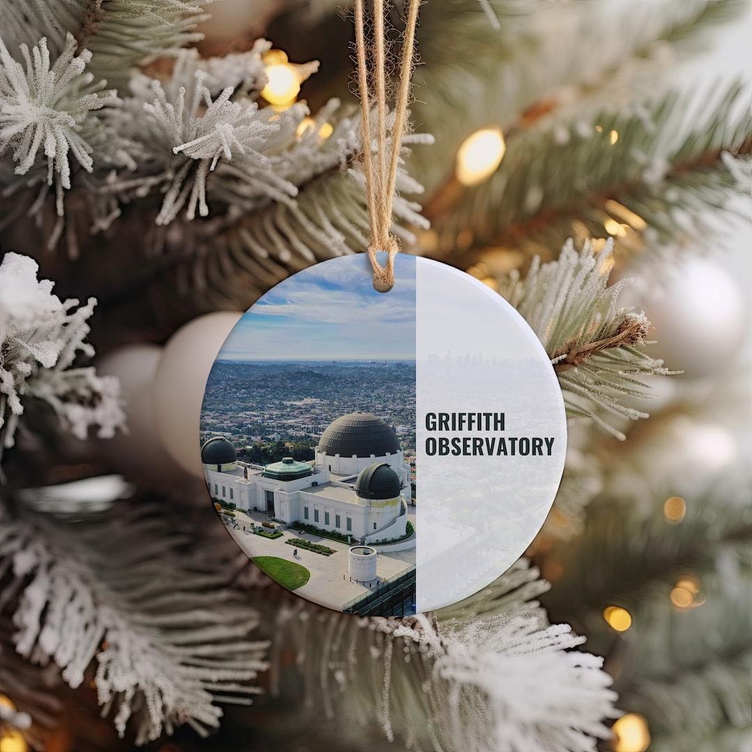 Griffith Observatory Ornament, Christmas Ornament, Griffith Observatory ...