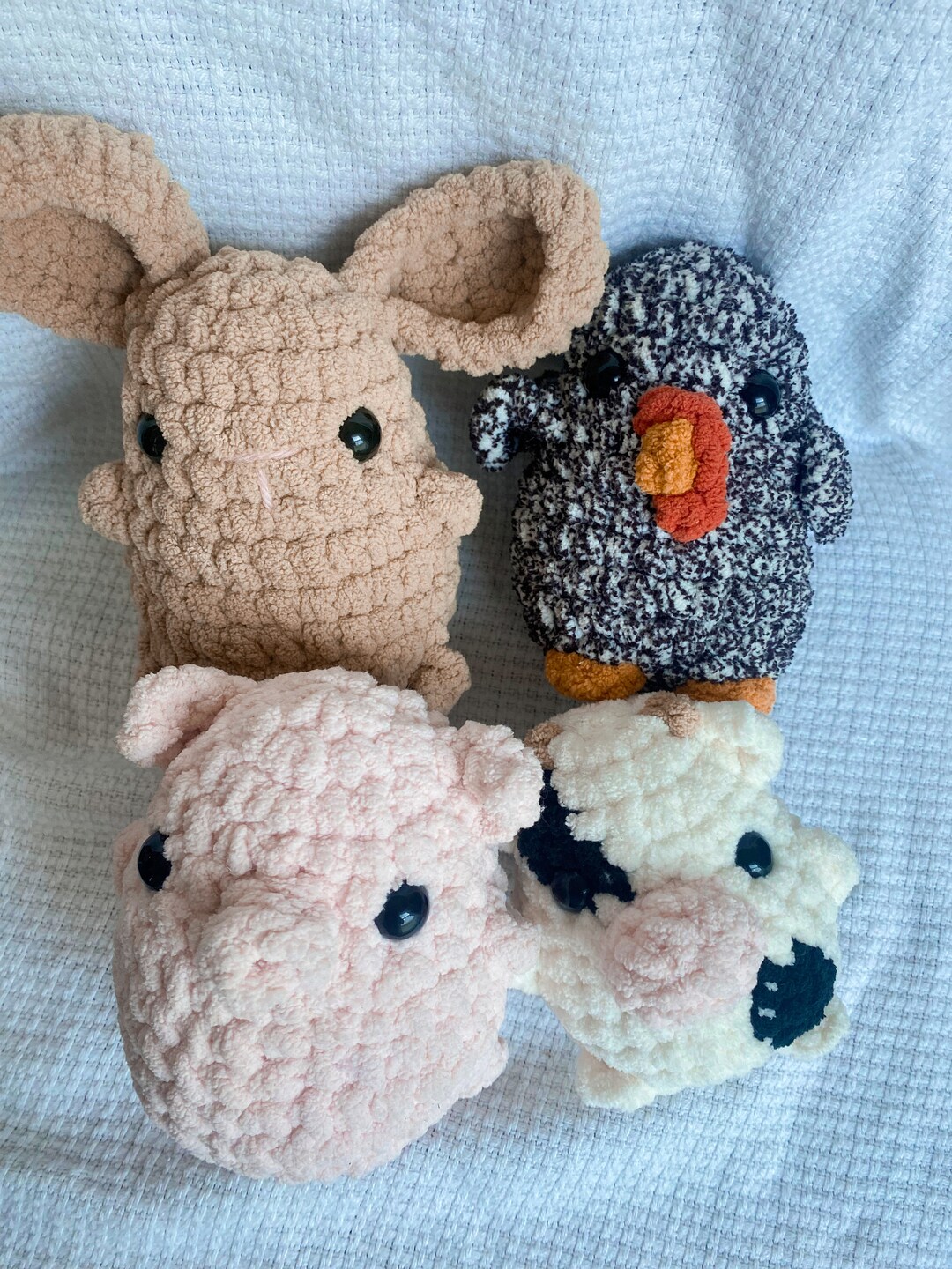 Handmade Crochet Snuggle Farm Animals - Etsy