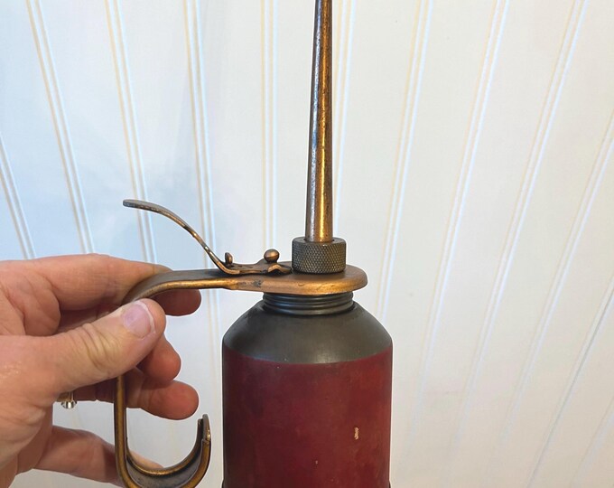 Vintage Eagle Red Oil Can - Etsy