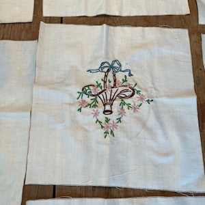 Embroidered Quilt Squares - Etsy