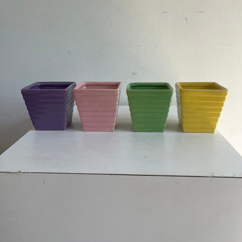 Colorful Flower Pot - Etsy