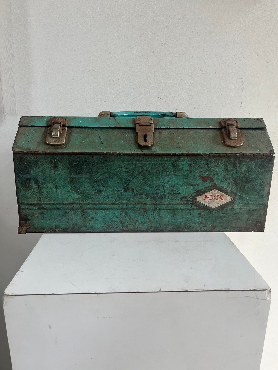 Old Well Used Metal Tool Box - Etsy