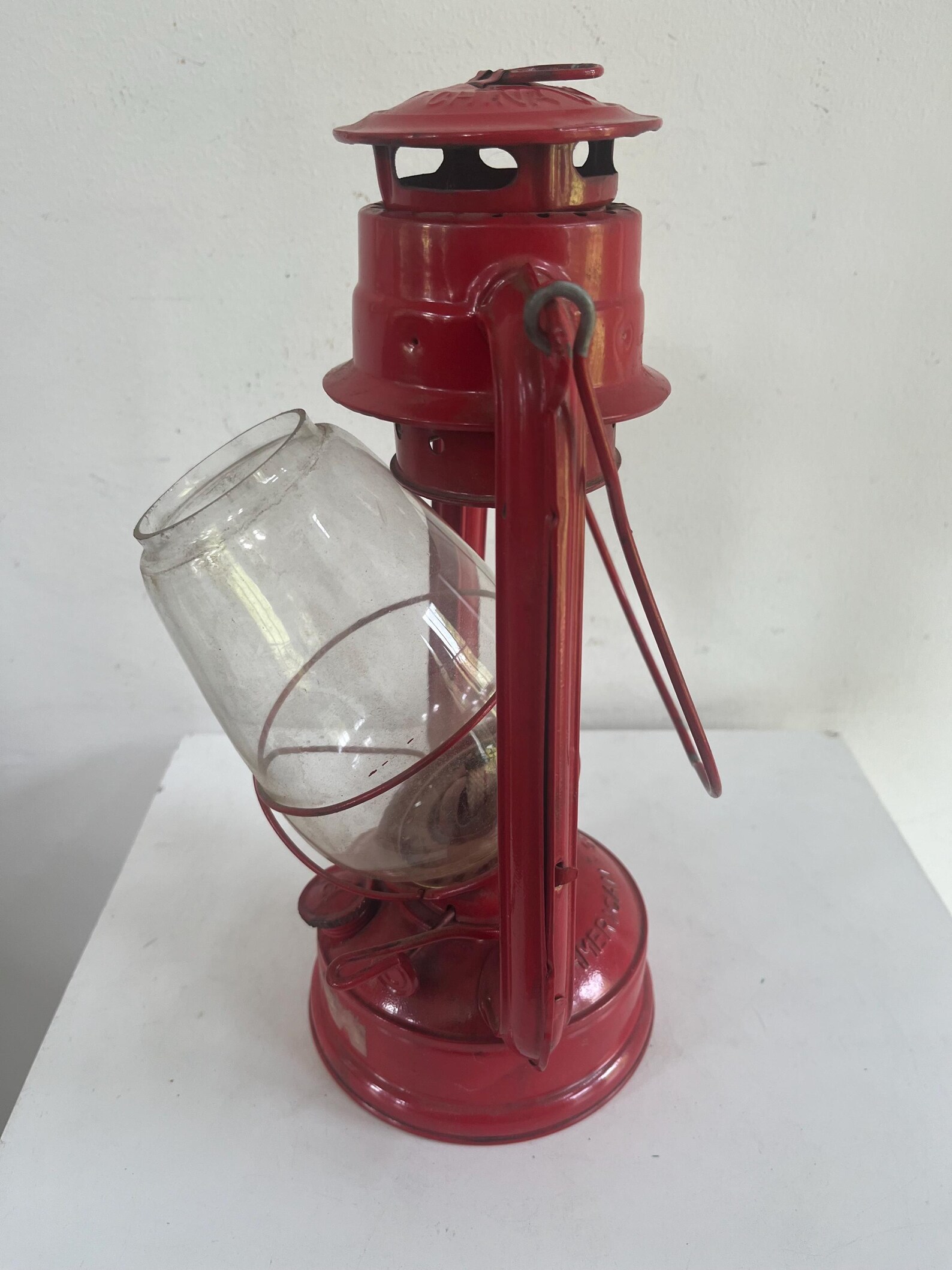 Red Metal Oil Lantern - Etsy