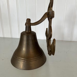 Vintage Brass Wall Mount Bell - Etsy