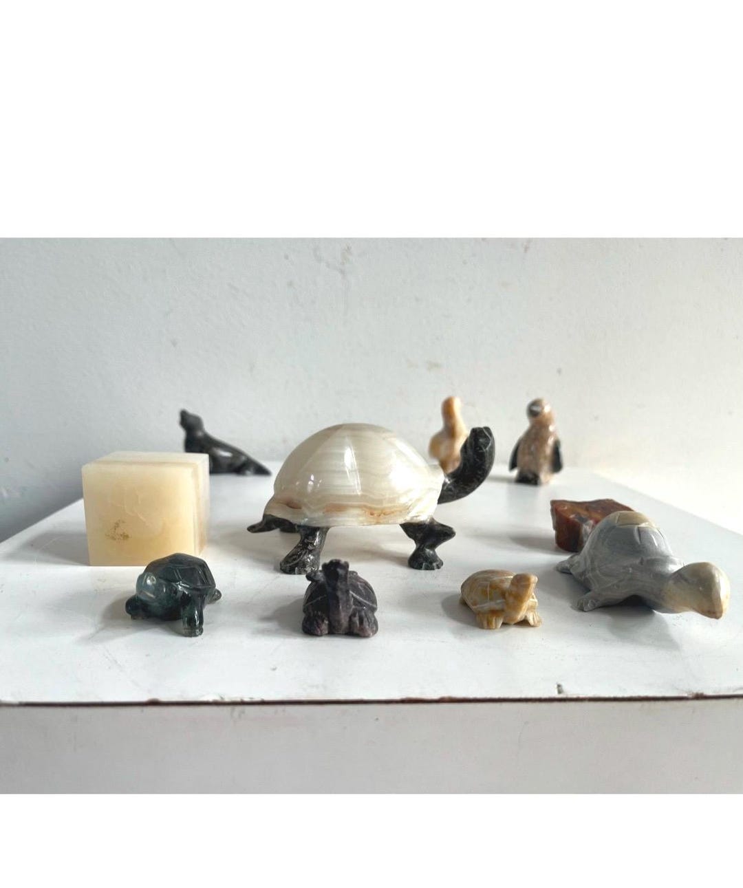 Collection of Small Stone Carved Animals - Etsy