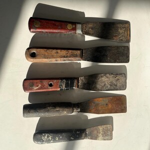 Collection of 5 Vintage Paint Scrapers - Etsy