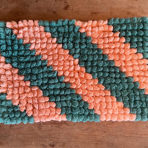 Vintage Mcm Rug Pink - Etsy