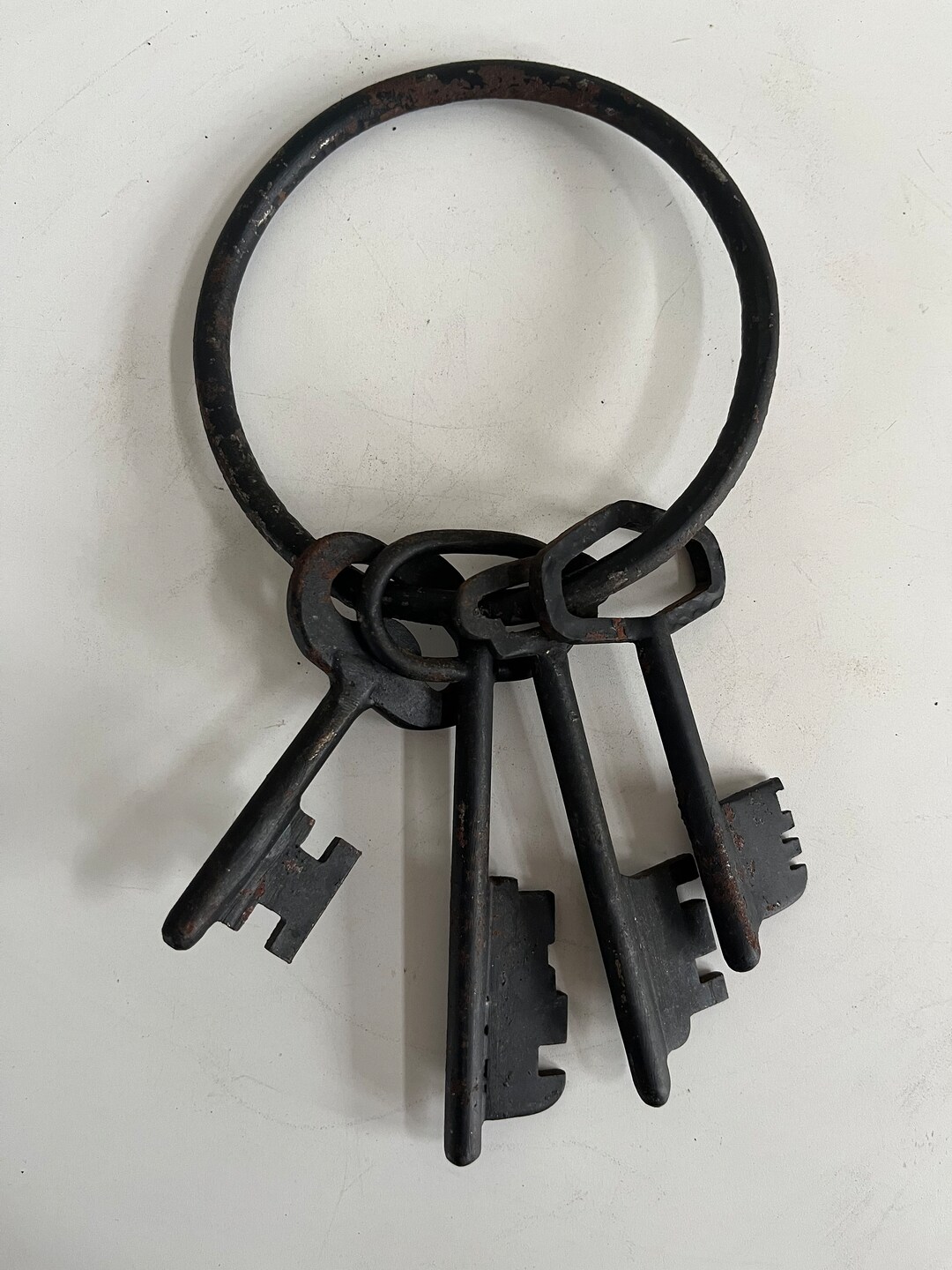 Ring of Large Decorative Keys - Etsy