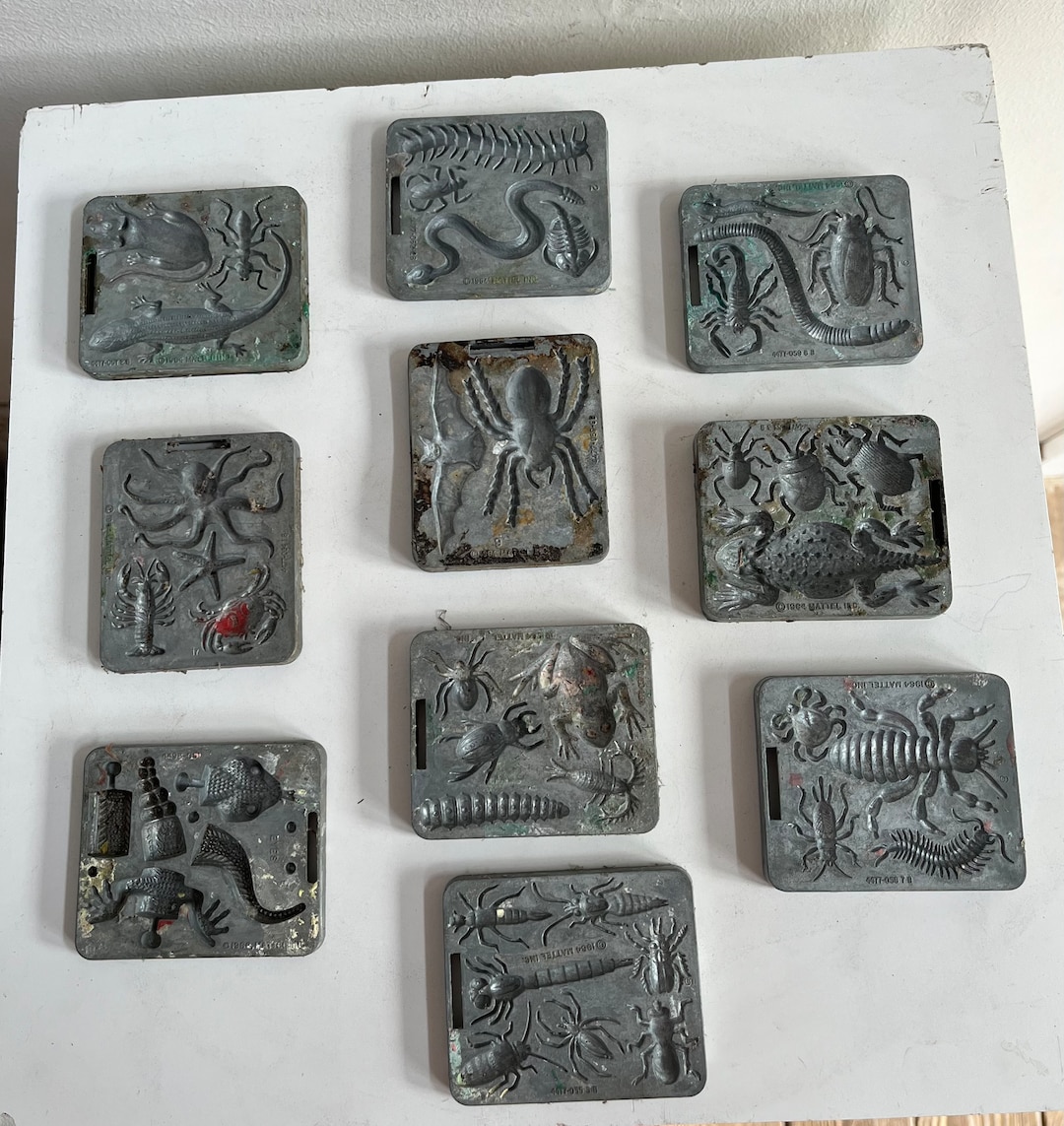 Vintage Creepy Crawlers Metal Form Trays - Etsy
