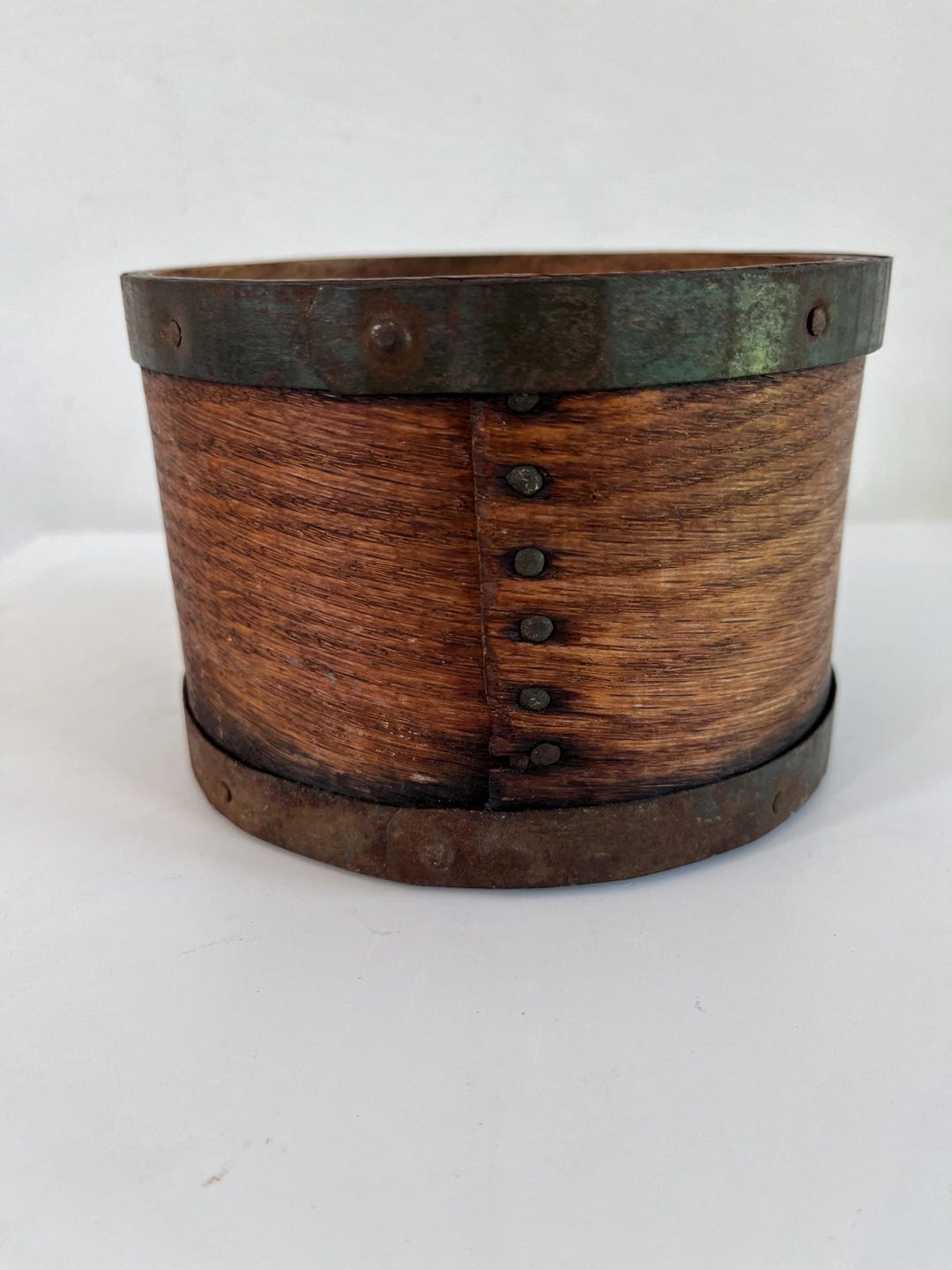 Small Antique Wood Grain Measure - Etsy