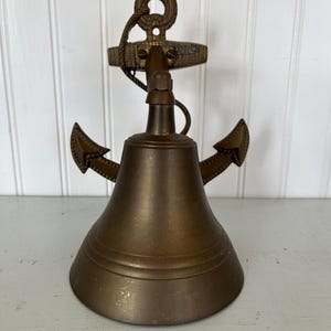 Vintage Brass Wall Mount Bell - Etsy