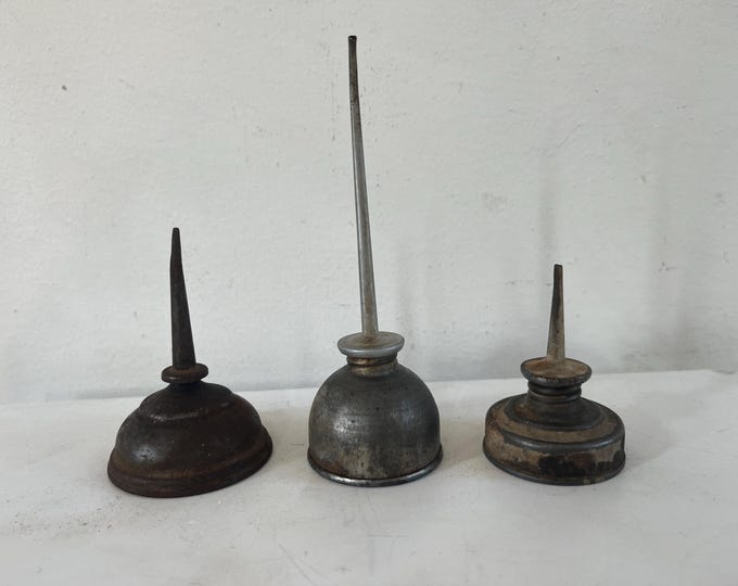 Small Old Metal Oil Cans - Etsy