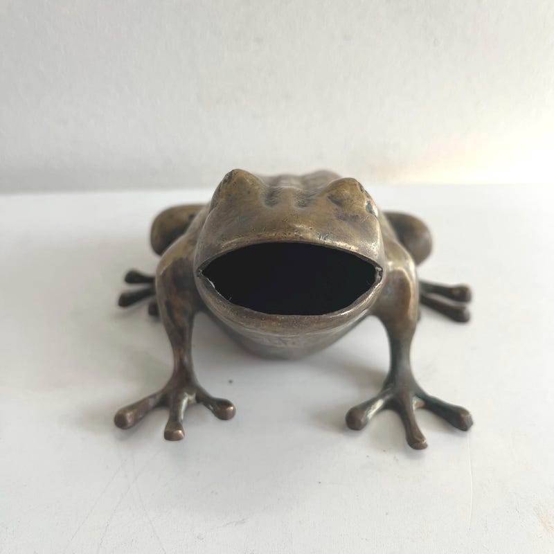 Brass Frog - Etsy